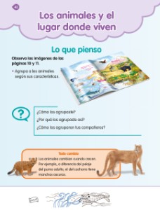 Los animales y el lugar donde viven - Ayuda para tu tarea de ...
